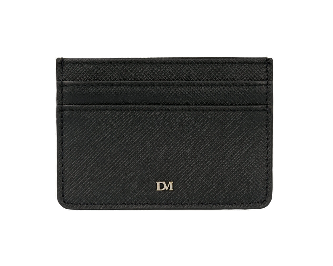 Gentleman's Card Holder aus echtem Saffiano Leder mit fünf Kartenfächer ...